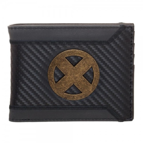 Bioworld | Bags | Xmen Logo Carbon Fiber Bifold Wallet Marvel Comic ...